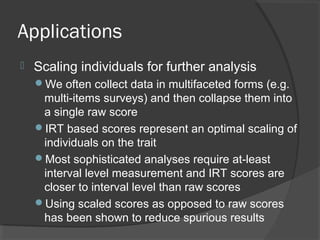 Introduction to Item Response Theory | PPT