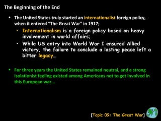 Topic.09 The Great War | PPT