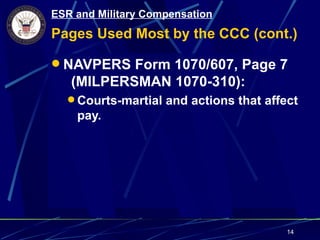 Topic 1.10 enlisted service records and military comp | PPT
