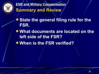 Topic 1.10 enlisted service records and military comp | PPT