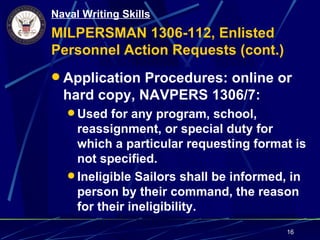 Naval Writing skills | PPT