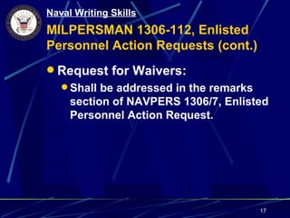 Naval Writing skills | PPT