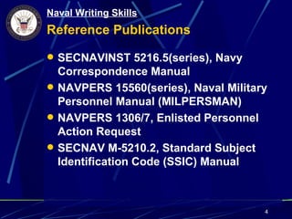 Naval Writing skills | PPT