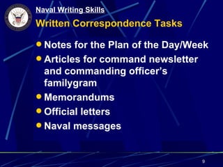 Naval Writing skills | PPT