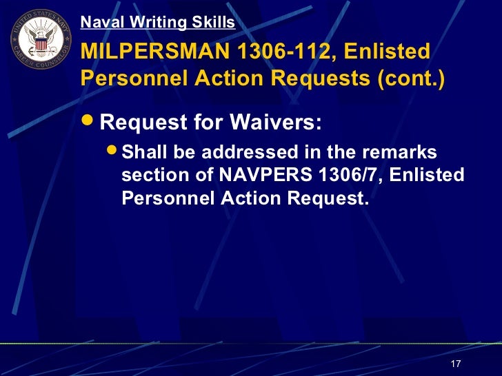 Naval Writing skills