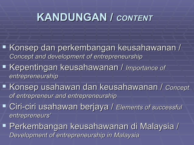EBX0032 Asas Pembudayaan Keusahawanan (Heikal) | PPT