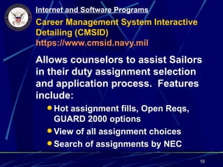 Navy Internet and software programs | PPT