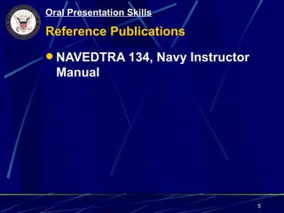 Navy Oral Presentation skills | PPT
