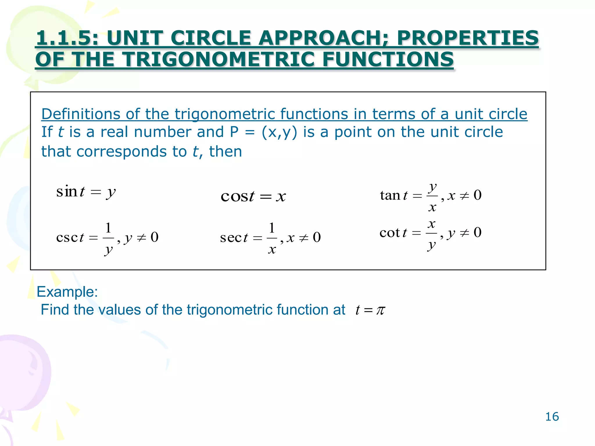 Trigonometry Functions | PPT