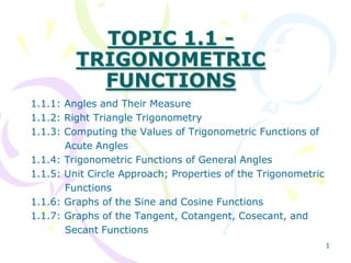 Trigonometry Functions | PPT