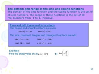 Trigonometry Functions | PPT