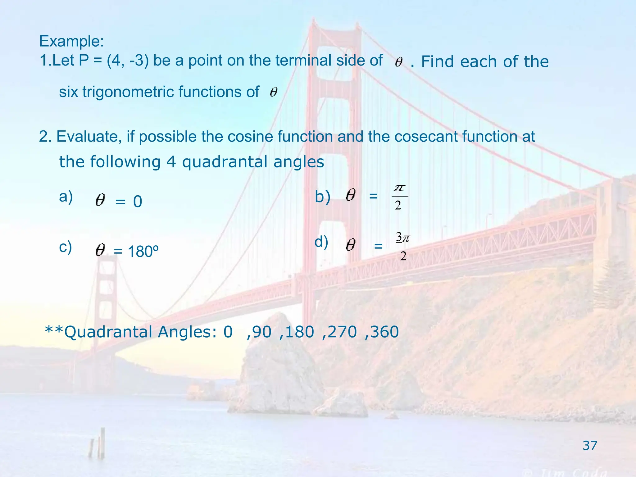 Trigonometry and trigonometric ratios angles | PPTX