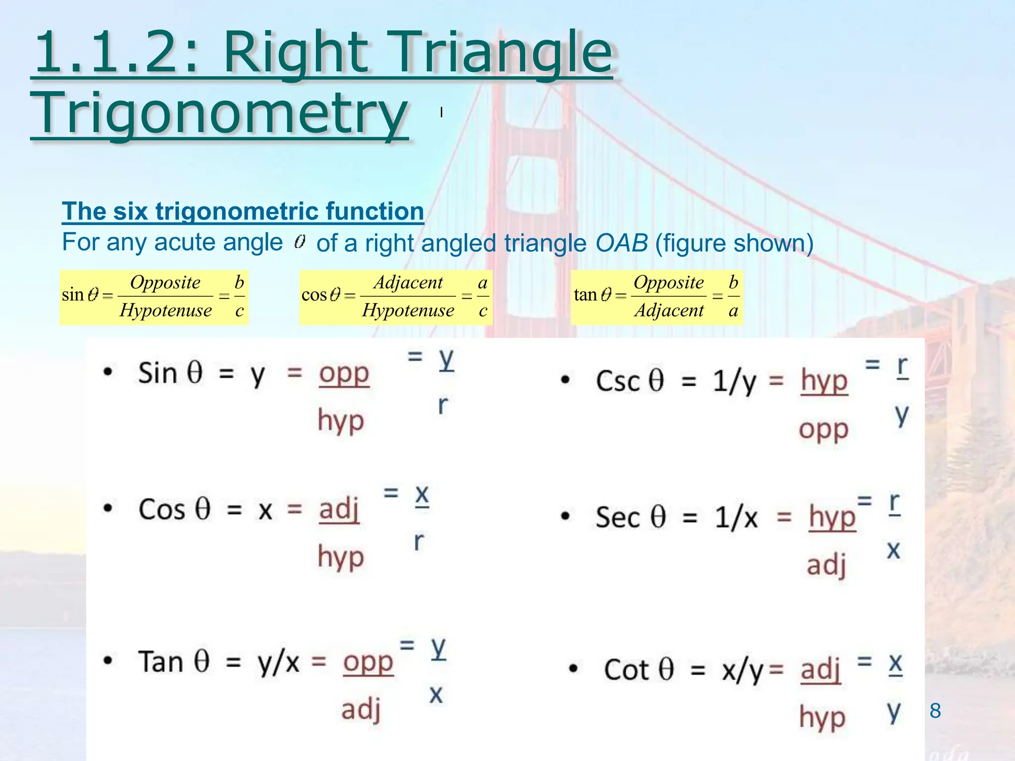 Trigonometry and trigonometric ratios angles | PPTX