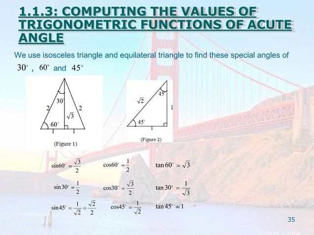 Trigonometry and trigonometric ratios angles | PPTX | Geography | Science