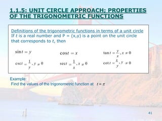 Trigonometry and trigonometric ratios angles | PPTX