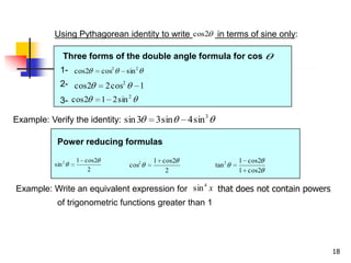 Analytic trigognometry | PPT