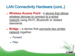 Topic 1.3 create lan using networking devices | PPTX