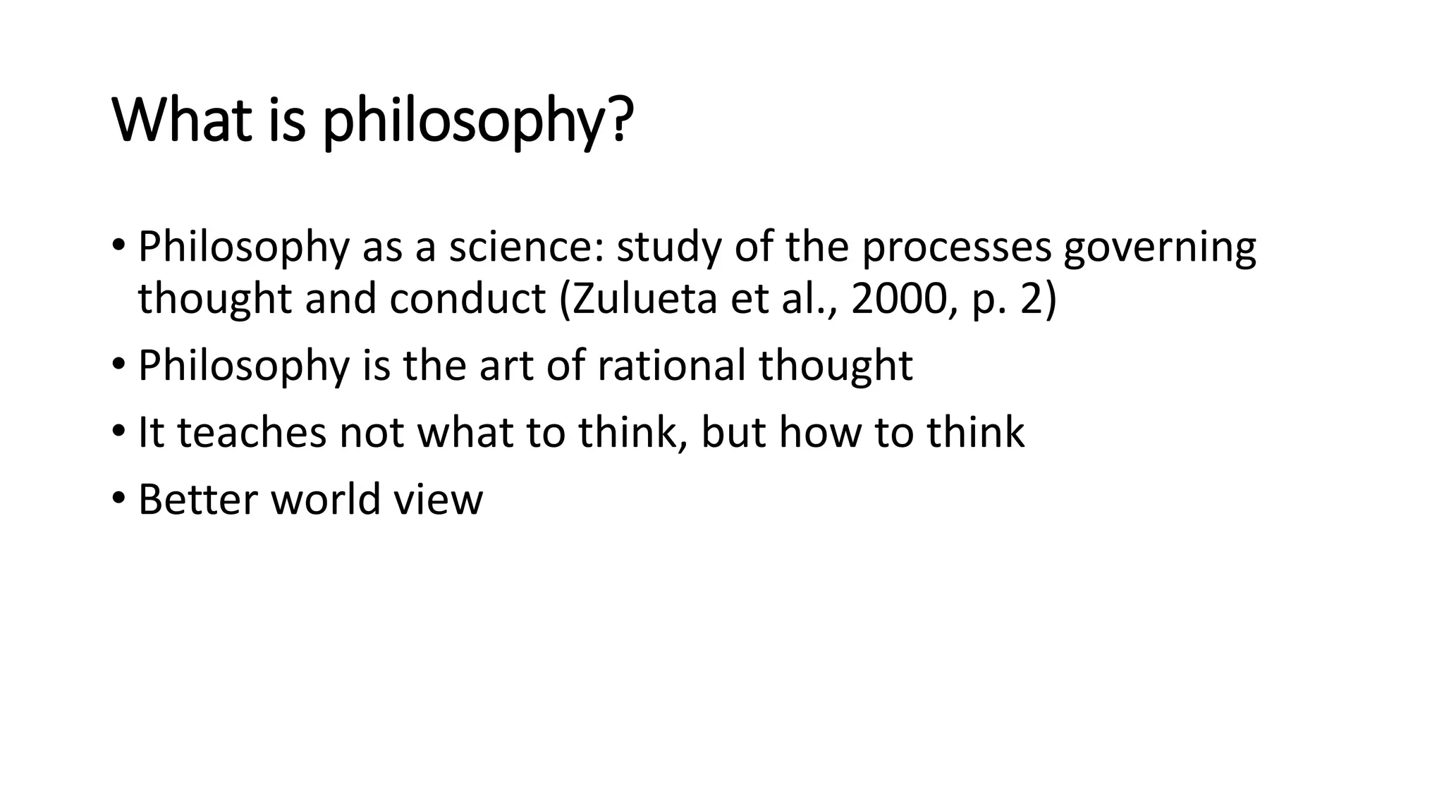 Topic 1. introduction to philosophy | PDF