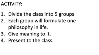 Topic 1. introduction to philosophy | PDF | Educational Assessment ...