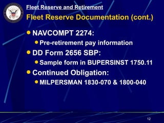 Topic 1.19 Fleet Reserve & Retirement | PPT | Government Support and ...