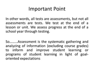 Classroom assessment | PPTX