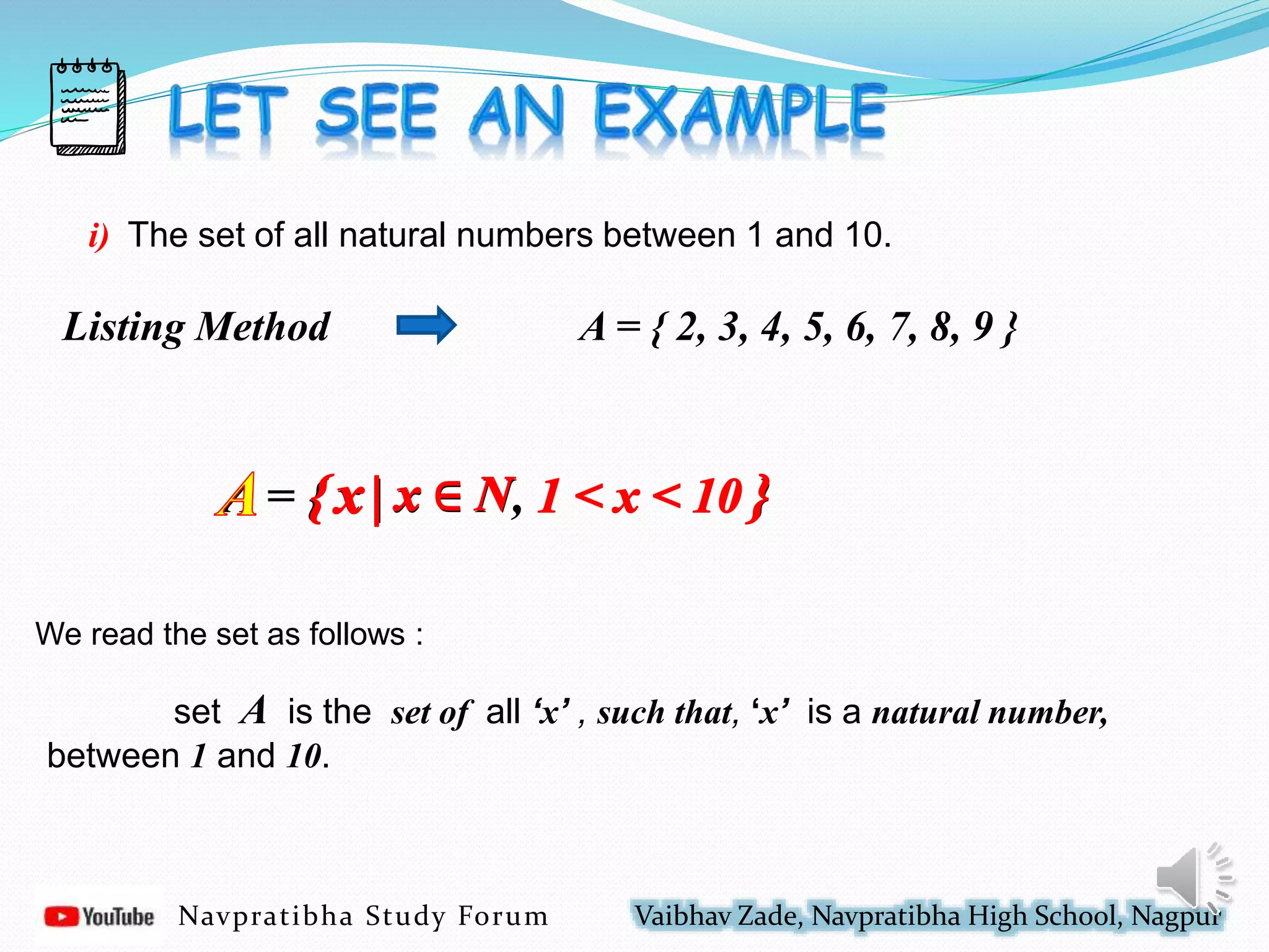 Methods of writing sets | PPTX
