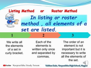 Methods of writing sets | PPTX