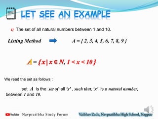 Methods of writing sets | PPTX