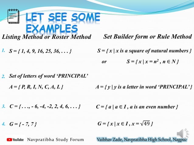 Methods of writing sets | PPTX