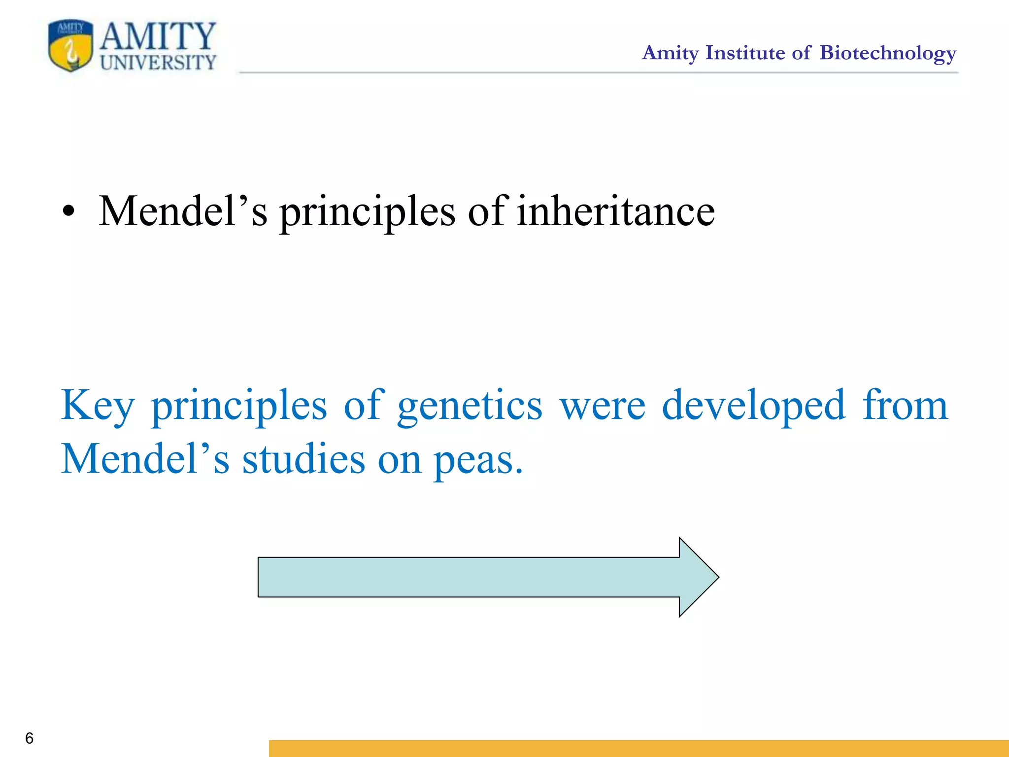 Mendelian principles on inheritance | PPTX
