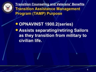 Topic 1.20 Transition Counseling and Veterans benefits | PPT