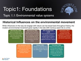 Topic 1.1 environmental value systems | PDF