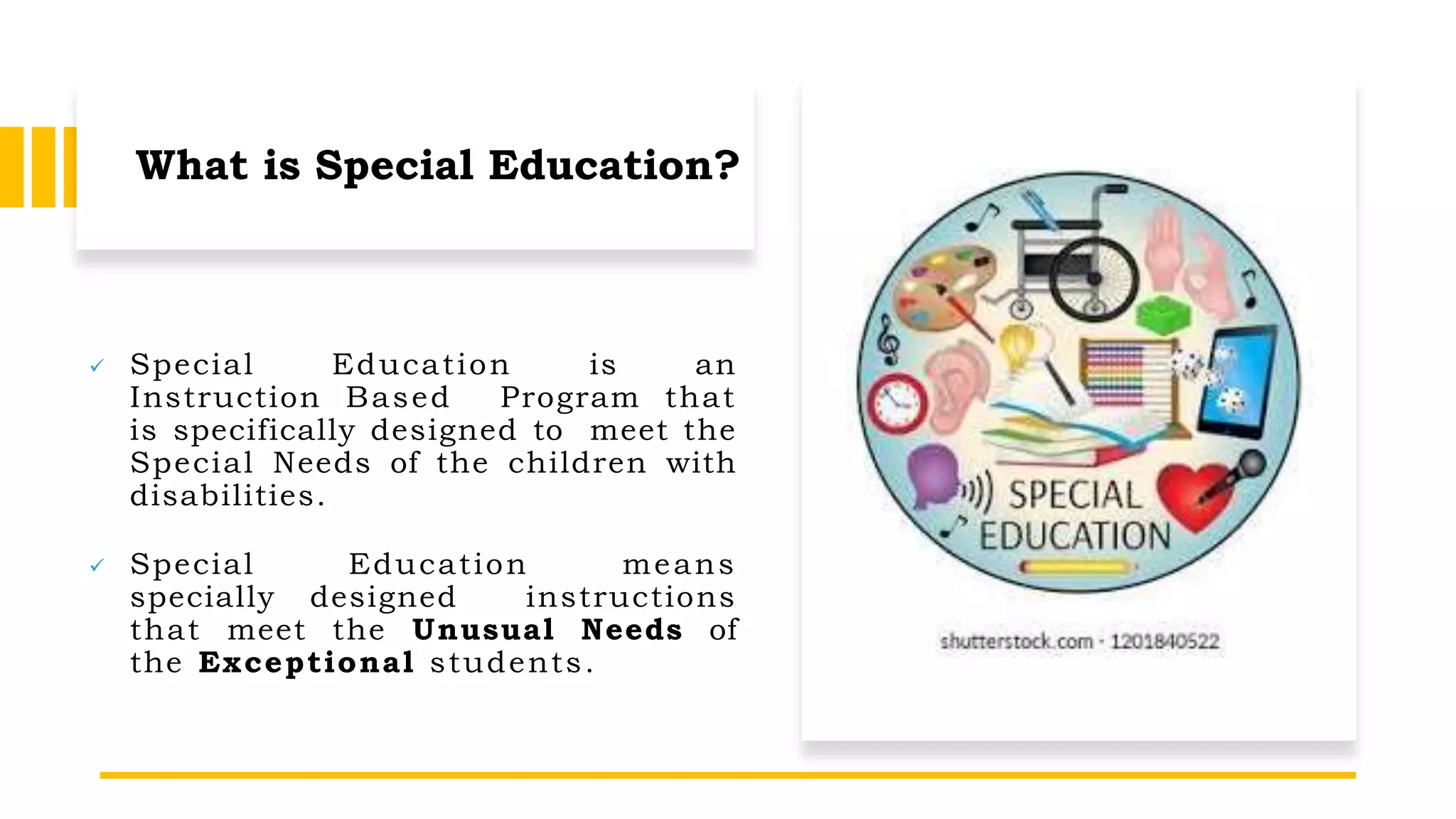 Topic 1. The Purpose and Promise of Special Education and its Guiding ...