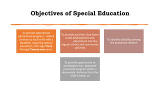 Topic 1. The Purpose and Promise of Special Education and its Guiding ...