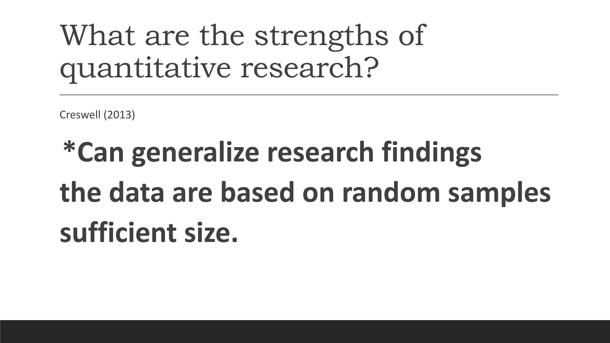 Characteristics of Quantitative Research | PPTX