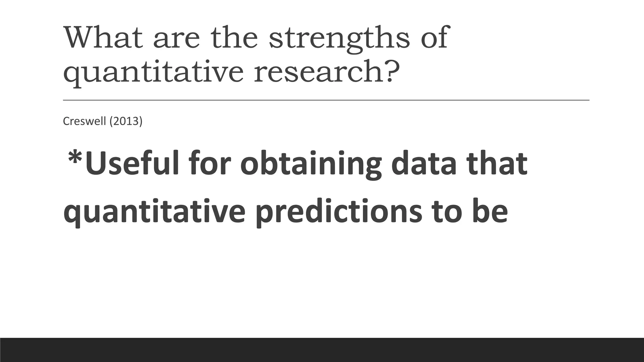 Characteristics of Quantitative Research | PPTX