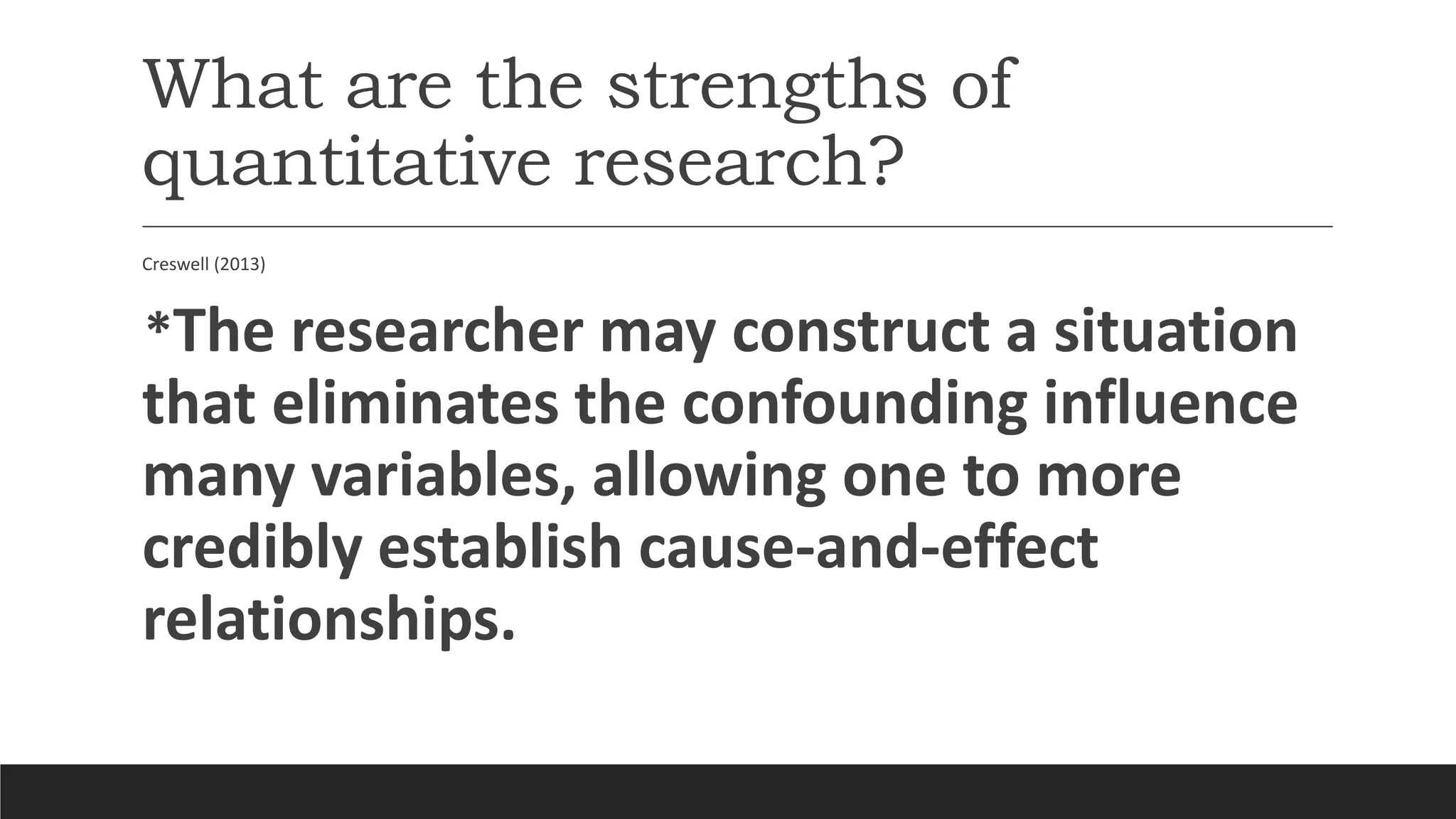 Characteristics of Quantitative Research | PPTX