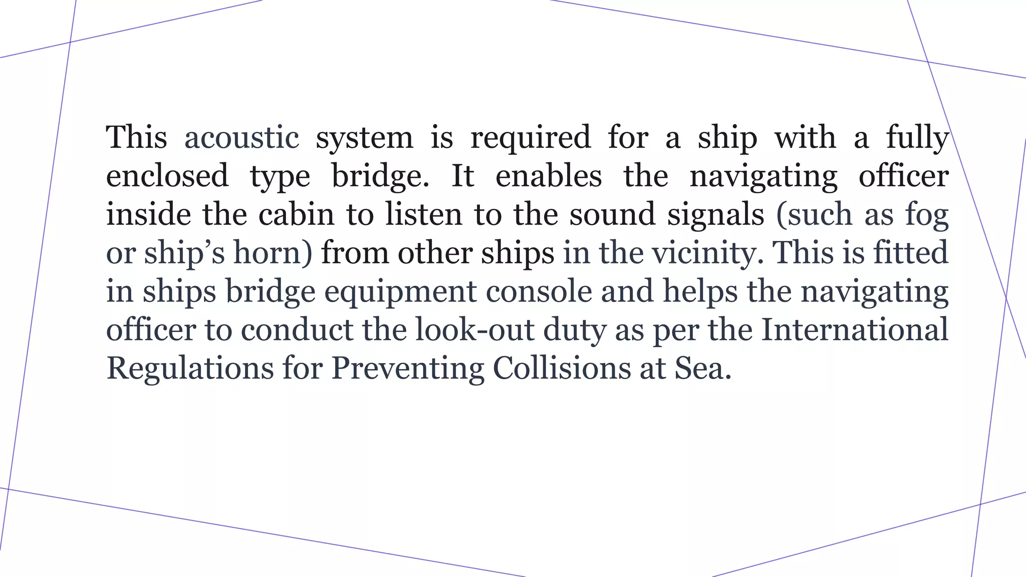 Topic 1.2- Electronic Equipment used on ships (Navigational Equipment).pptx