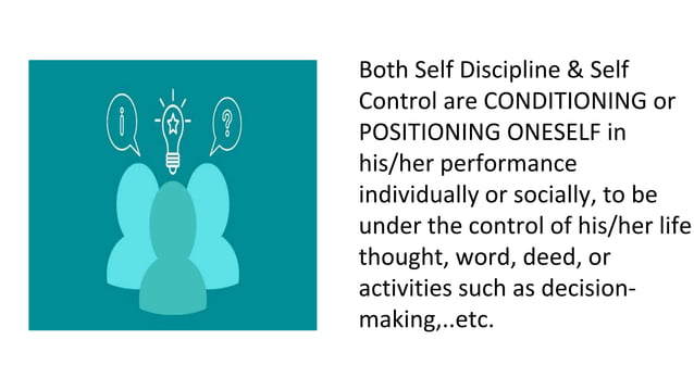 Topic 1. Self Discipline _ Self Control.pptx | Parenting | Family and ...