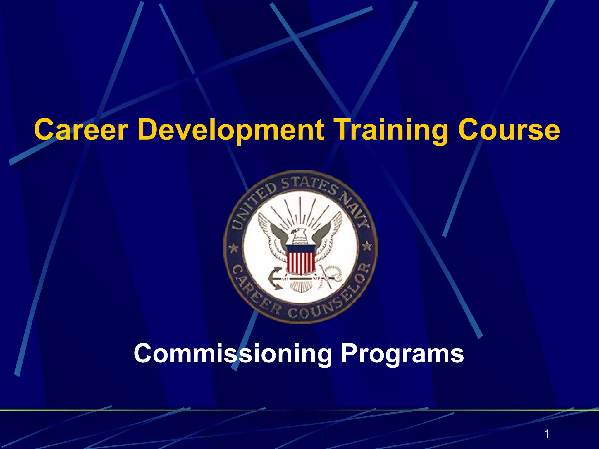 Topic 1.23 Commissioning Programs | PPT