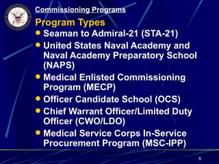 Topic 1.23 Commissioning Programs | PPT