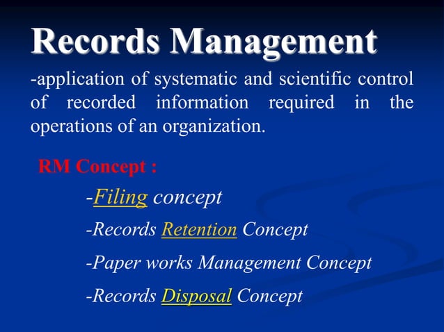 Topic 1. Introduction to Records Management.ppt | Technology & Computing