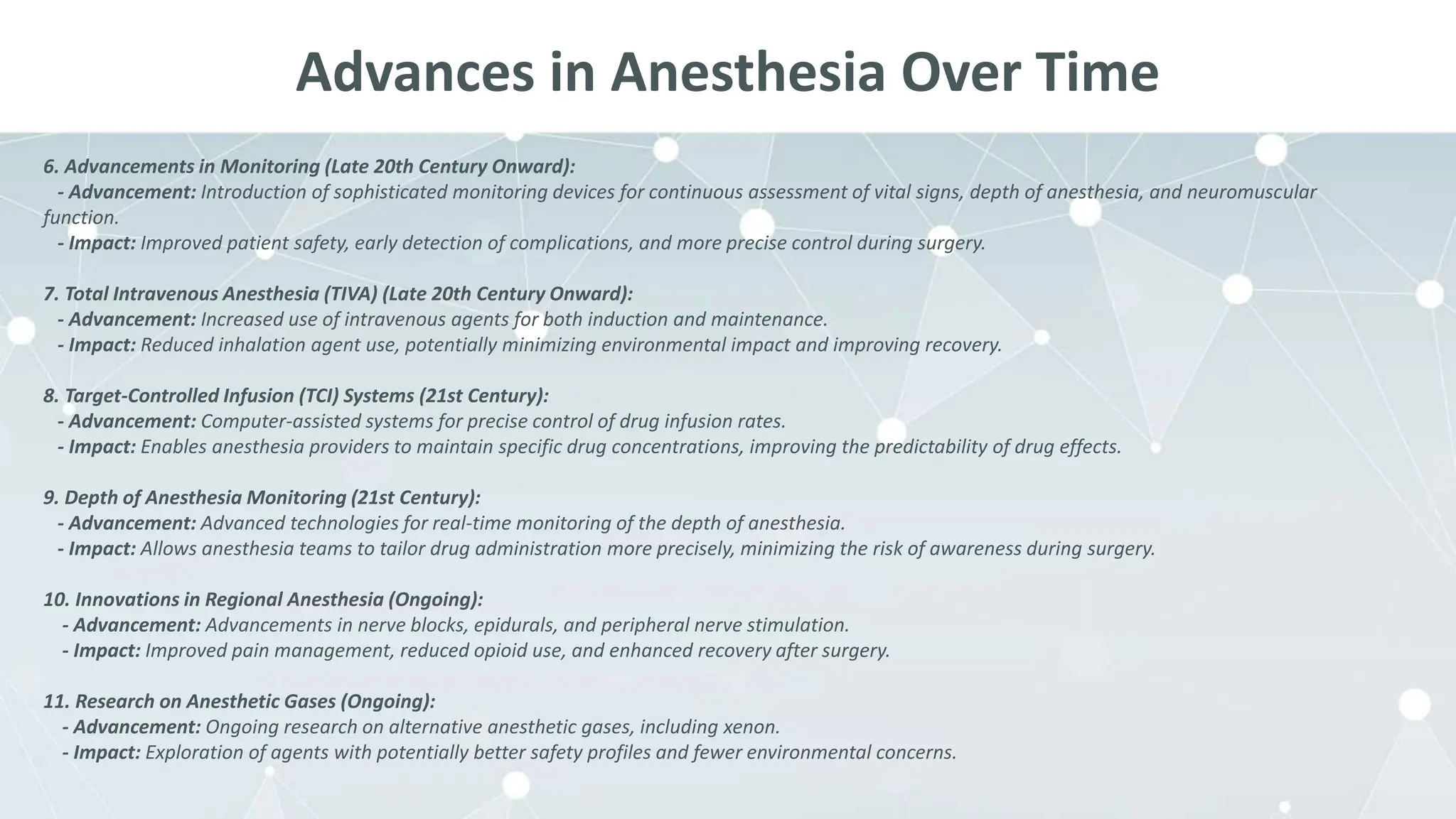 modern techniques of anesthesia based on xenon | PPTX
