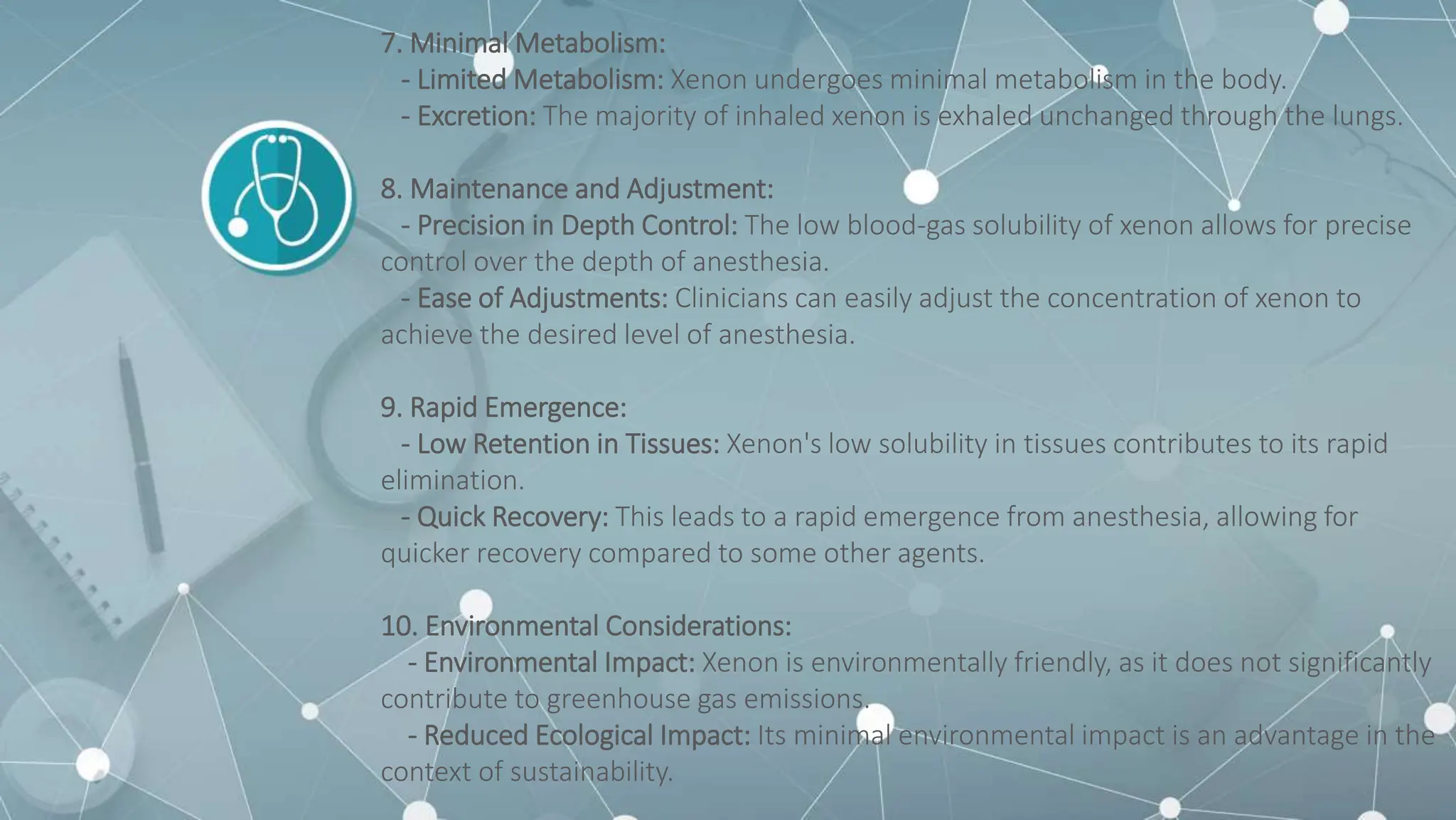 modern techniques of anesthesia based on xenon | PPTX