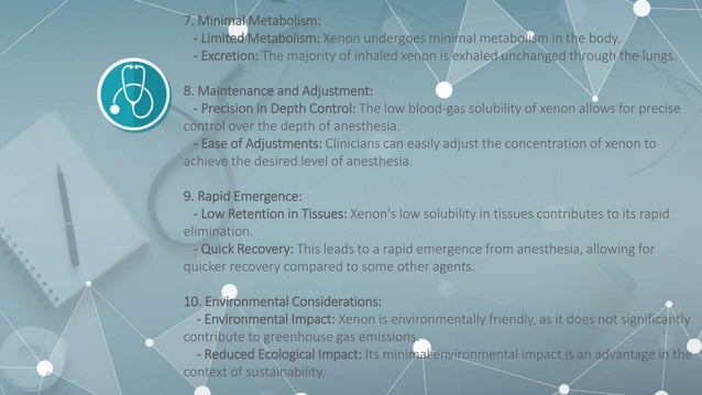modern techniques of anesthesia based on xenon | PPTX | First Aid ...