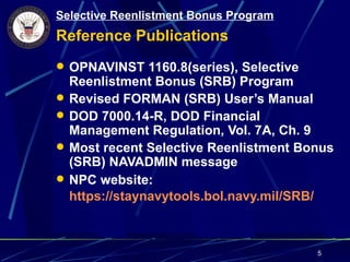 Topic 1.24 SRB (Selective Reenlistment Bonus) | PPT