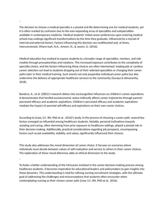 research title idea for humms students about career choice | DOCX