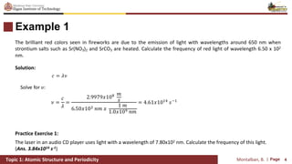 TOPIC 1 : Atomic Structure and periodicity | PDF