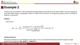 TOPIC 1 : Atomic Structure and periodicity | PDF