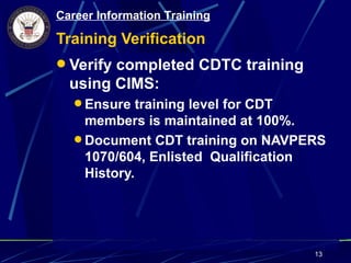 Career Info Training | PPT